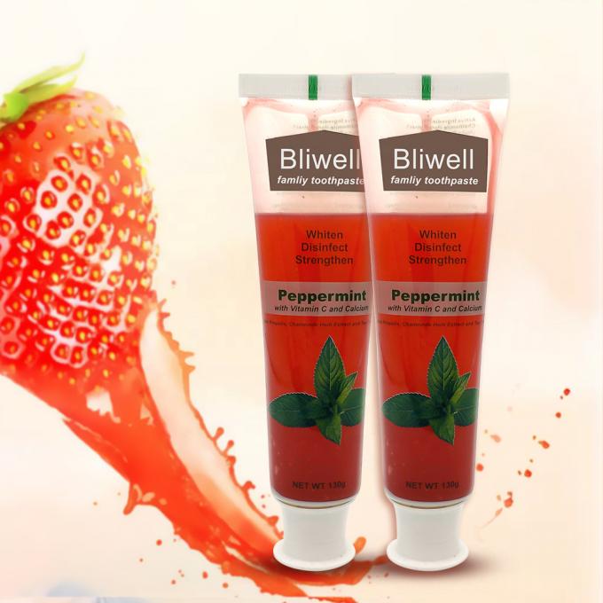 Fluoride Free Strawberry Flavoured Toothpaste Adults Orange Peppermint ...